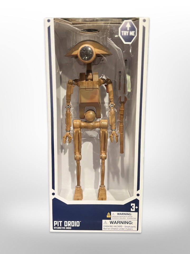 STAR WARS GALAXYS EDGE Droid Depot Interactive PIT DROID 16” Tall Serv ...