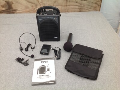 Pyle Portable PA Speaker Amplifier & Microphone System | eBay