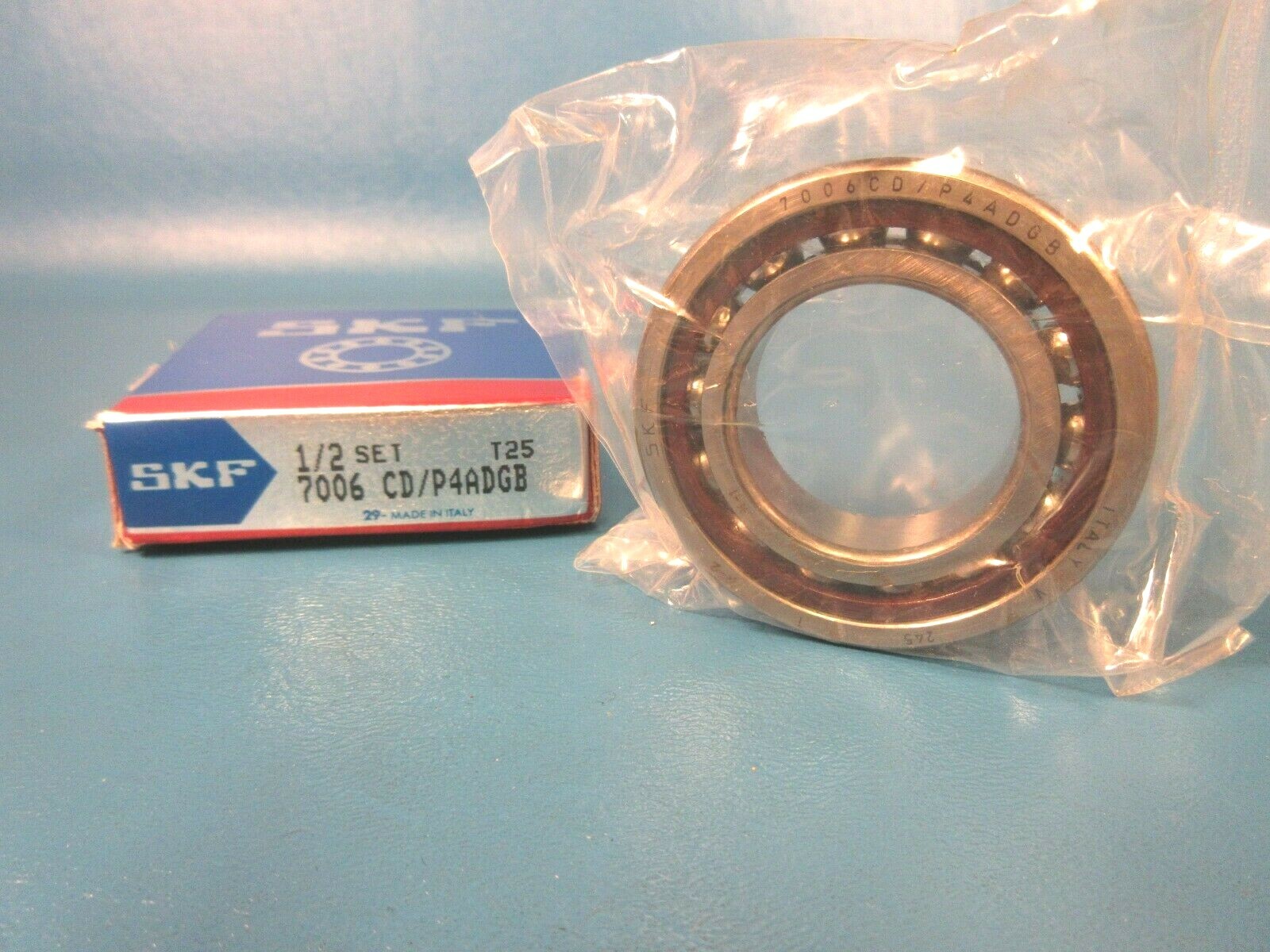 1/2 SET SKF 7006 CD/P4ADGB High Precision Angular Contact Ball Bearing ...