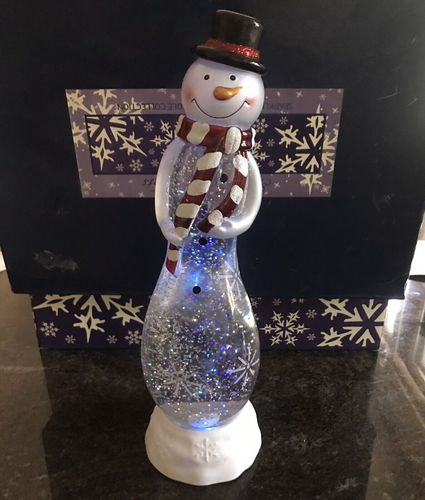 SNOWMAN LAMP small bubbles and multicolored lights | eBay