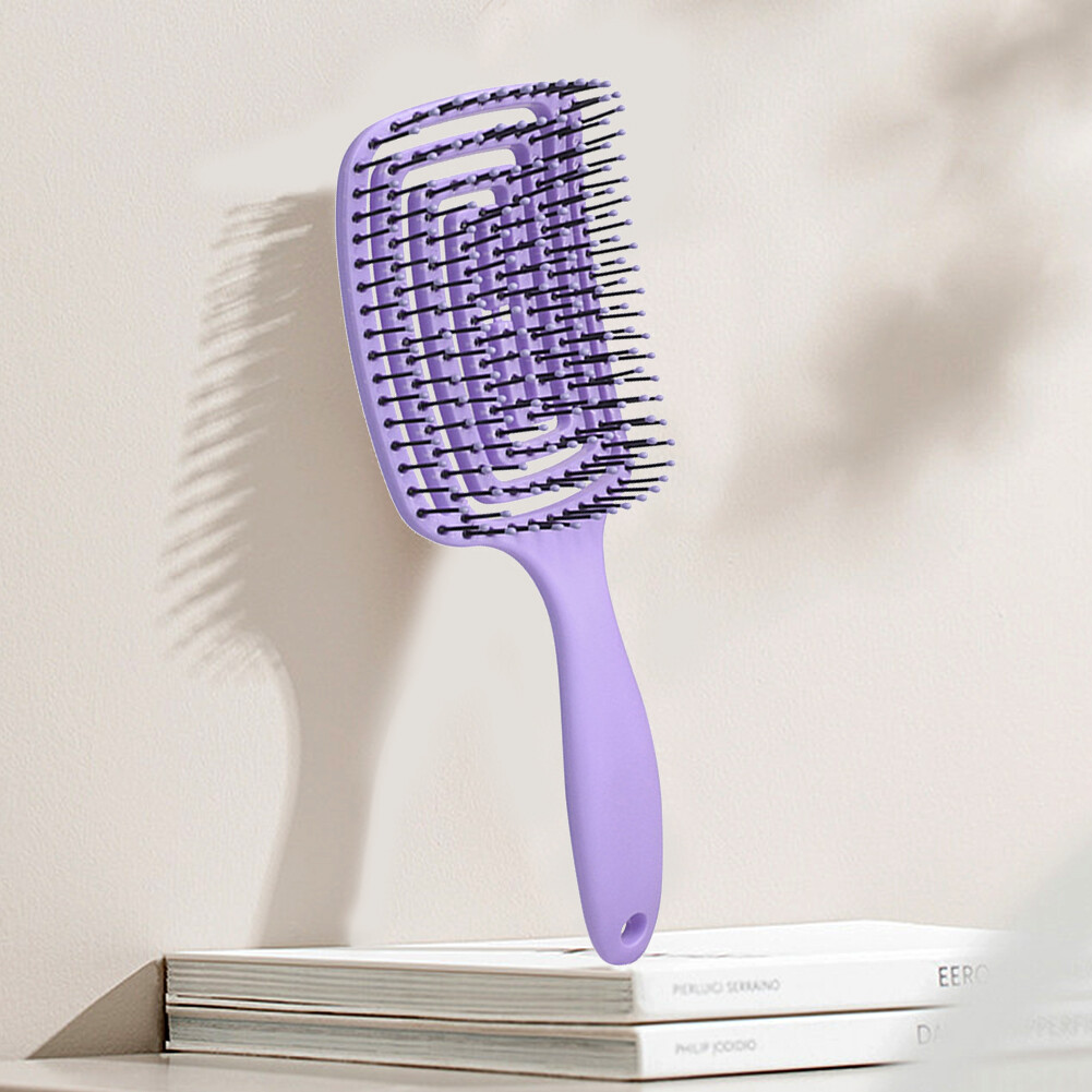 Fluffy Style Comb Hollow Smooth Hair Massage Comb Anti-static ...