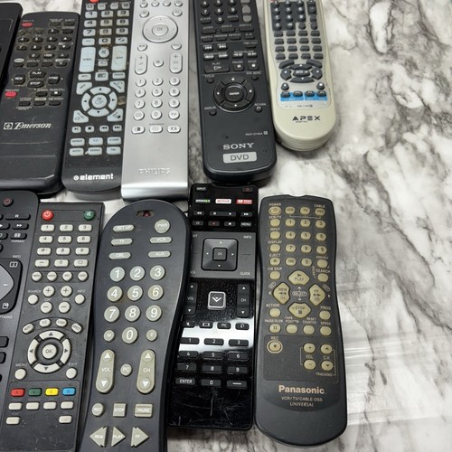 Mixed Lot of 14 Remote Controls for Various Brands & Devices PARTS ONLY ...