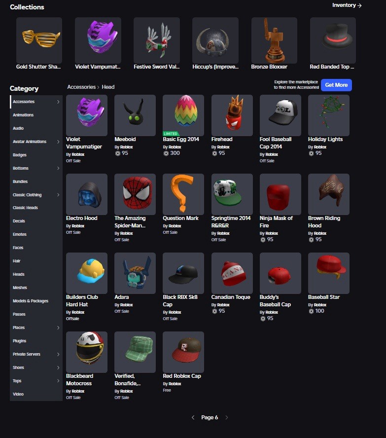 ROBLOX RED BANDED TOP HAT | RAREST HAT OF ALL TIME | 6 PAGES OF HATS ...