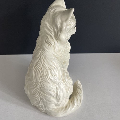 Vintage 1950 Lefton White Persian Kitty Cat Blue Eyes Figurine Numbered ...