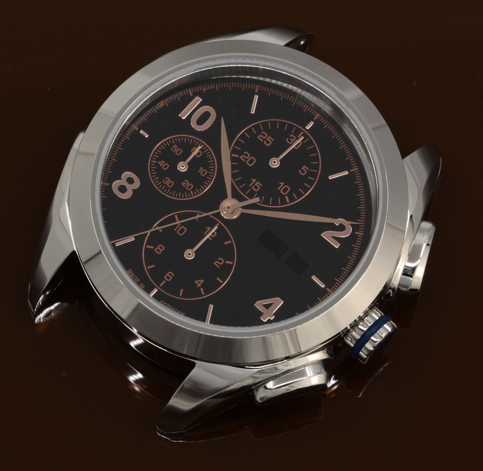 DIY KIT ETA Valjoux 7750 Watch Case + Dial + Hands 2x Sapphire 42mm ...