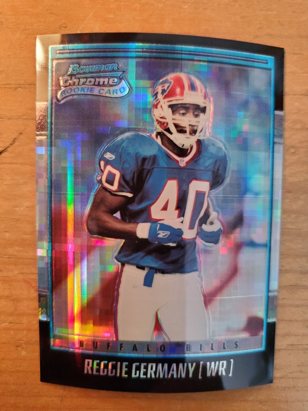 2001 Bowman Chrome #226 Reggie Germany Xfractor Rookie Bills Football ...