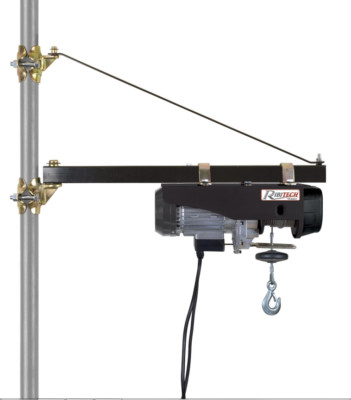 Braccio supporto per paranco elevatore 500 Kg girevole a bandiera PP75 ...