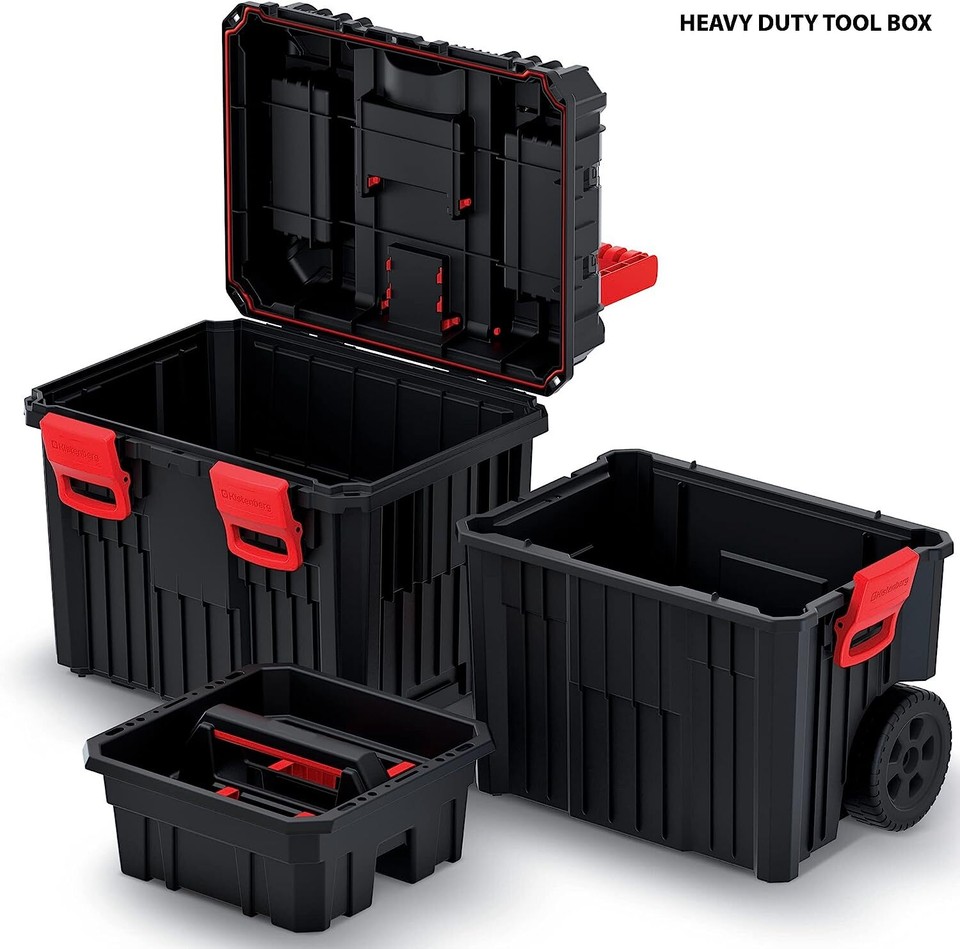 Portable Reinforced Heavy Duty Waterproof Tool Boxes With Solid Rubber ...