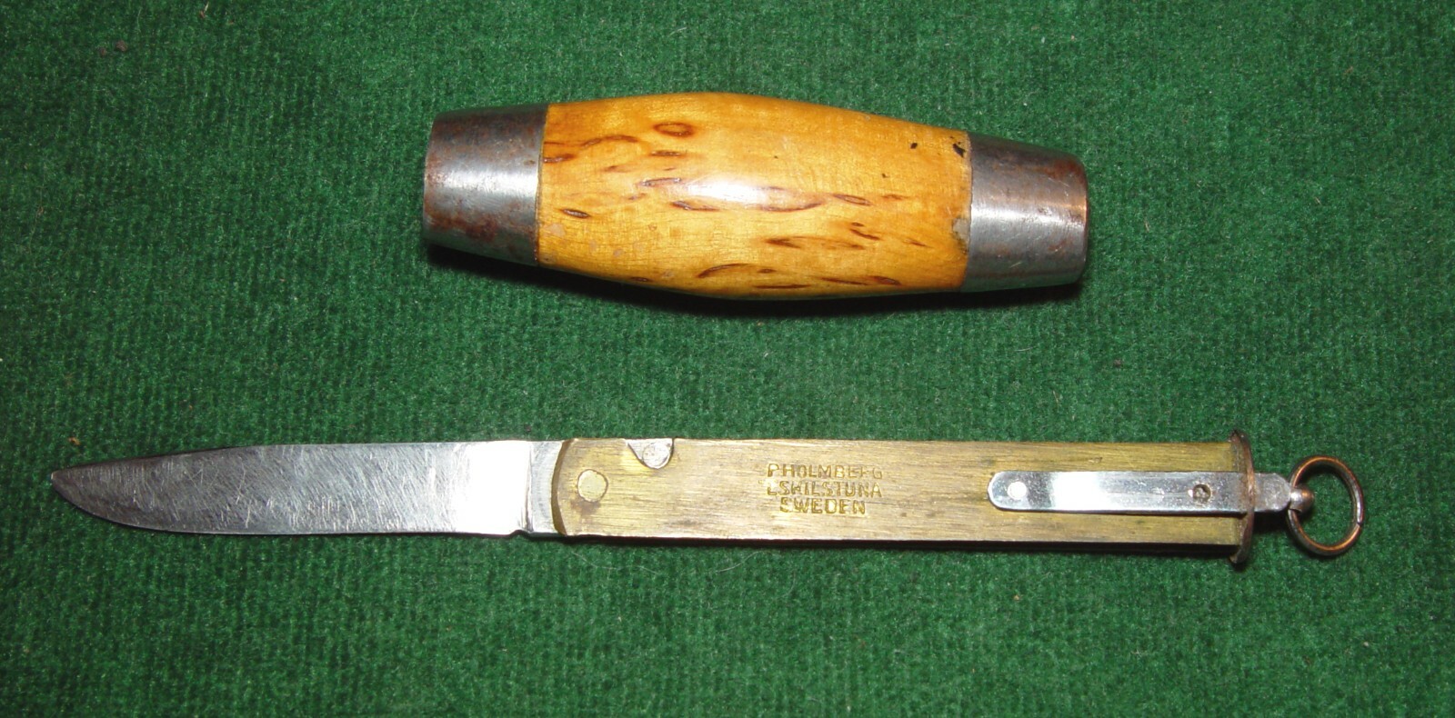 Rare Vintage P. HOLMBERG Eskilstuna, Sweden BARREL Knife - Beautiful | eBay