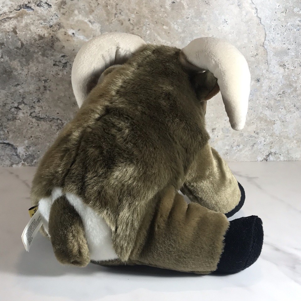 WILD REPUBLIC BROWN & WHITE BIG HORN SHEEP RAM STUFFED ANIMAL PLUSH | eBay