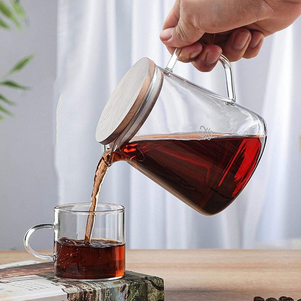 1 Pc Multi-purpose Glass Kettle Coffee Pot Transparent Home Supplies ...