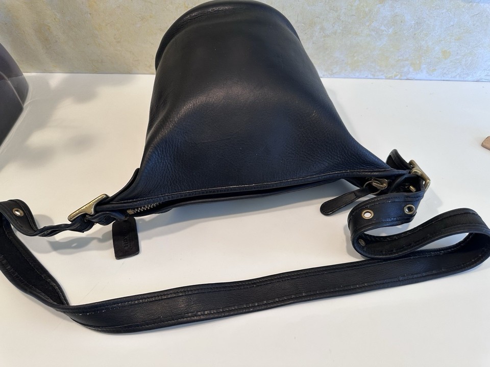 Vintage 90s Coach Legacy Small Bucket Bag 9953 Black Leather Great ...