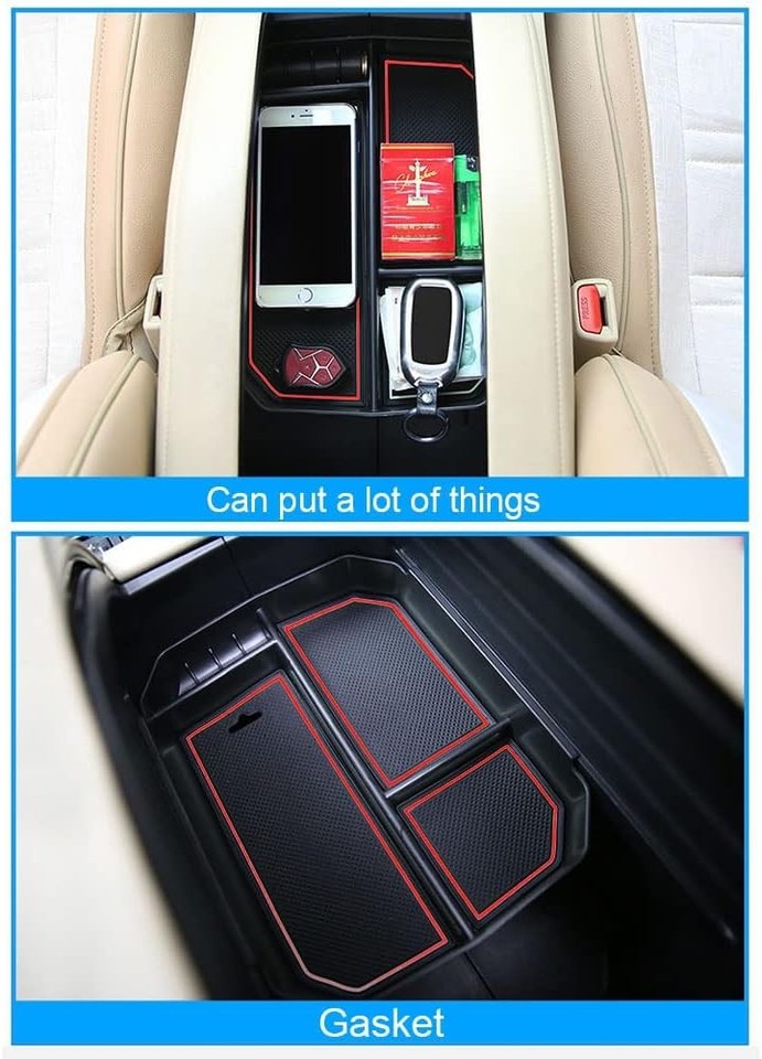 Car Center Console Armrest Box Glove Box Organizer Tray Secondary ...