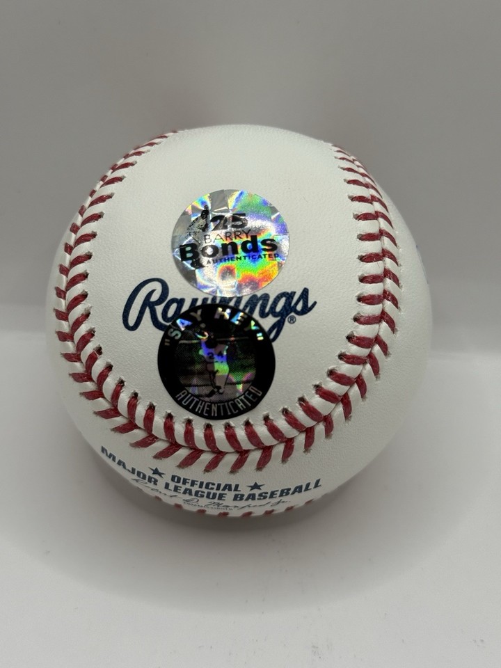 Willie Mays/Barry Bonds Autographed Vintage Official Size Baseball ca ...