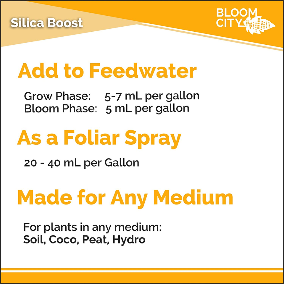 Silica Boost Liquid Fertilizer and Supplement, Concentrated, by Bloom ...