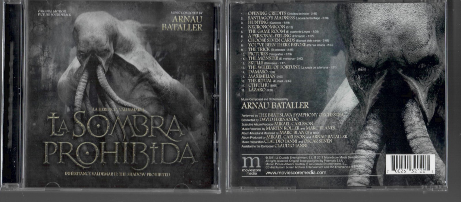 La Sombra Prohibida Soundtrack (CD) Arnau Bataller - New & Sealed ...