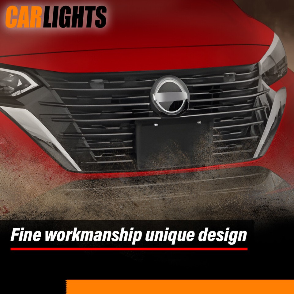Front Bumper Upper Grille Fit For 2024-2025 Nissan Sentra S SV 62310 ...