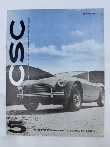 May 5th 1960 CSCC Car Racing Magazine Pomona CA Bill Norcross Own COPY ...