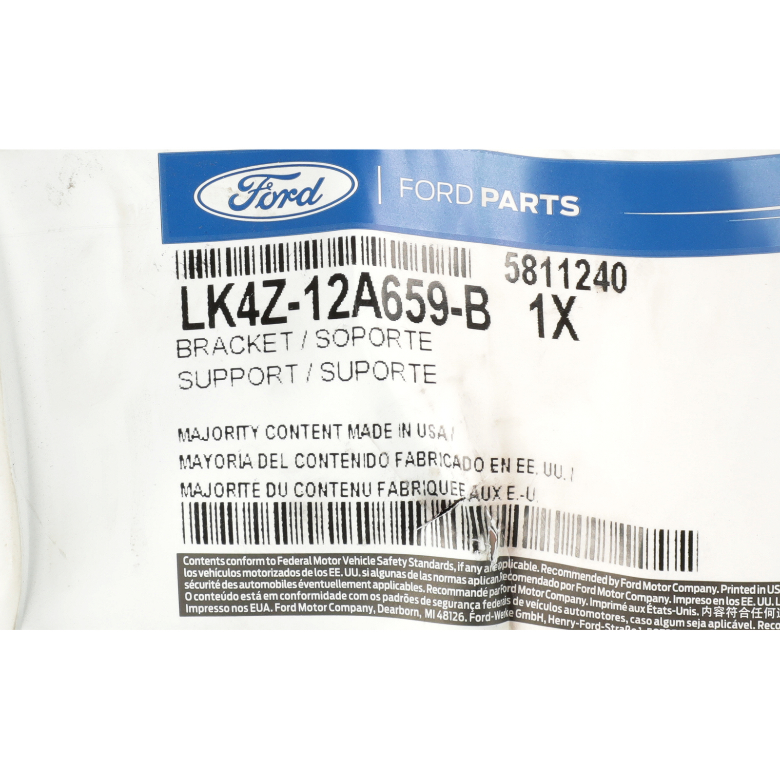 Genuine Ford Engine Control Module Bracket Lk4z-12a659-b for sale ...