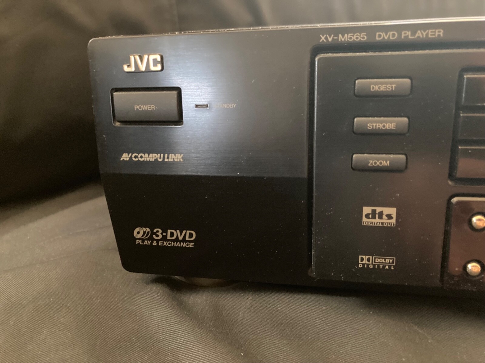 JVC XV-M565bk 3 DVD/Video CD/CD Multi Disk Player Changer | Black | DVD ...