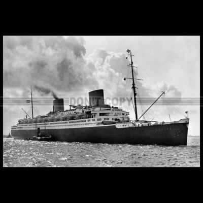 Photo B.004241 SS EUROPA NORDDEUTSCHER LLOYD LINE PAQUEBOT OCEAN LINER ...