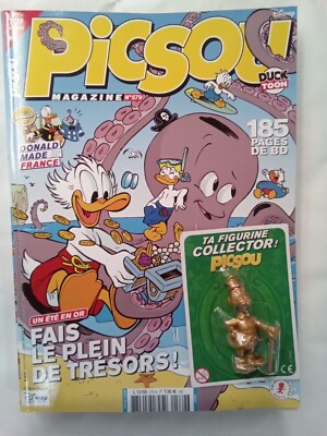 PICSOU MAGAZINE " AVEC FIGURINE COLLECTOR " 185 pages # 579 # JUILLET ...