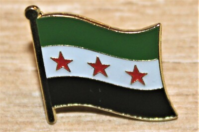 SYRIA REPUBLIC Syrian Republic Metal Flag Lapel Pin Badge *NEW*MIX ...