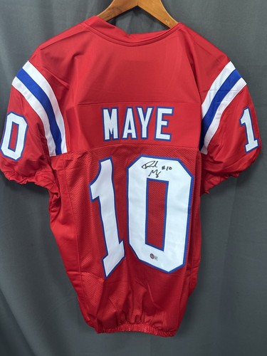 Drake Maye Signed New England Patriots Jersey AUTO BAS Beckett Sz XL | eBay