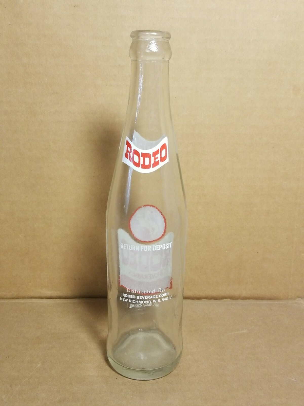 Vintage RODEO Beverage Soda Bottle Best In The West 10 Oz New Richmond ...