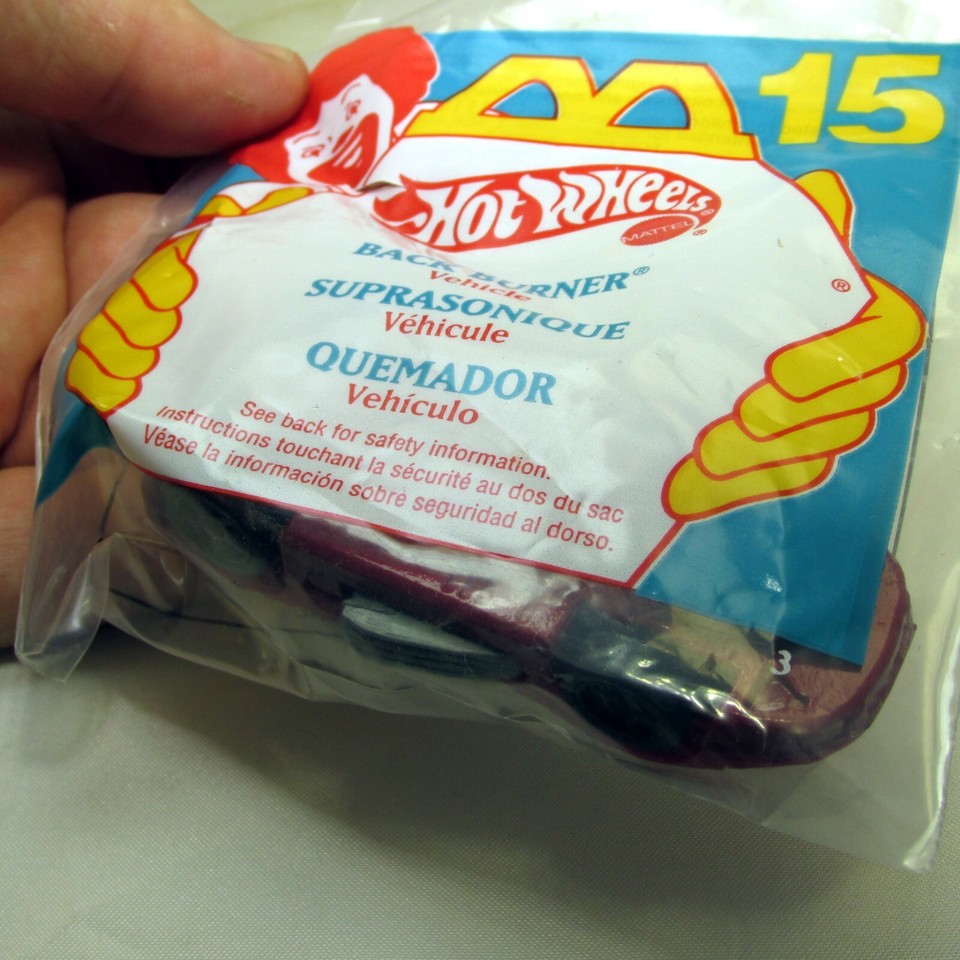 Black Burner McDonald's Hot Wheels Mattel 1994 vehicle - new | eBay