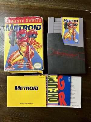 Metroid (Nintendo NES, 1987) CIB Yellow Label Classic Series ...