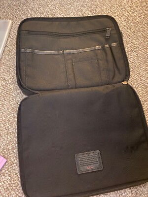 Tumi Black Ballistic Nylon Tablet iPad Zip Case organizer EUC | eBay