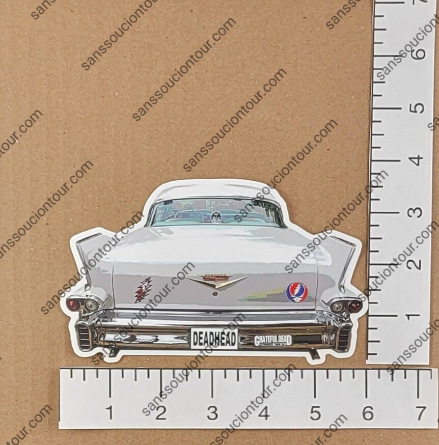 Grateful Dead - A Deadhead Sticker On A Cadillac 6" Vinyl lot sticker ...