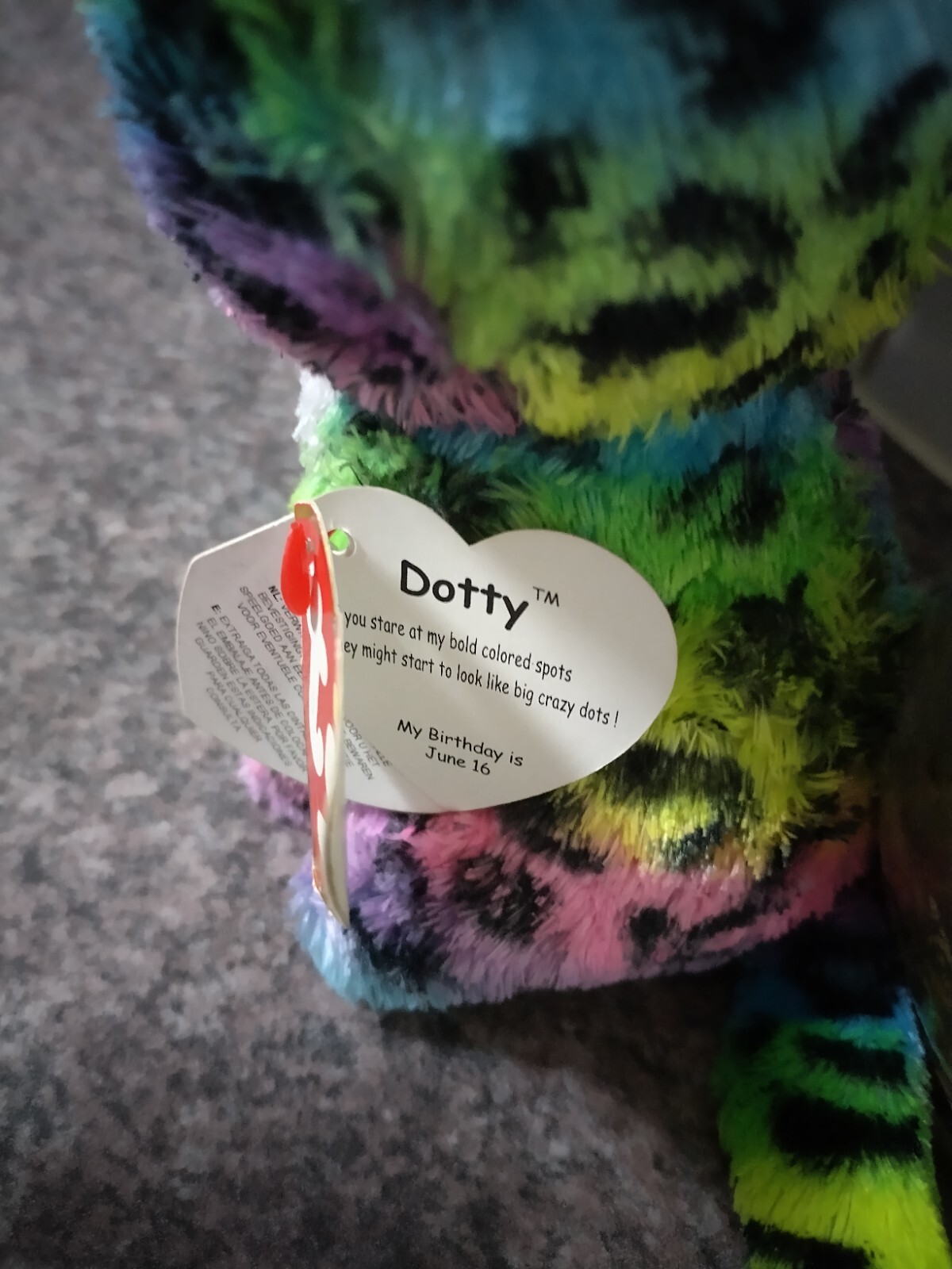 TY Beanie Boo Dotty the Leopard 15 cm/6" with Tags | eBay