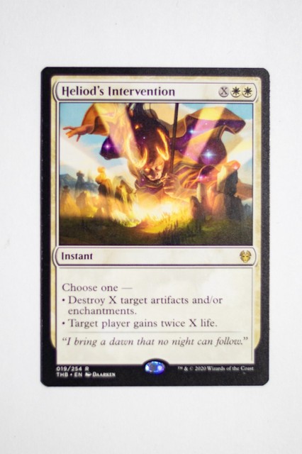 MTG Heliod's Intervention Theros Beyond Death 019/254 Regular Rare for ...