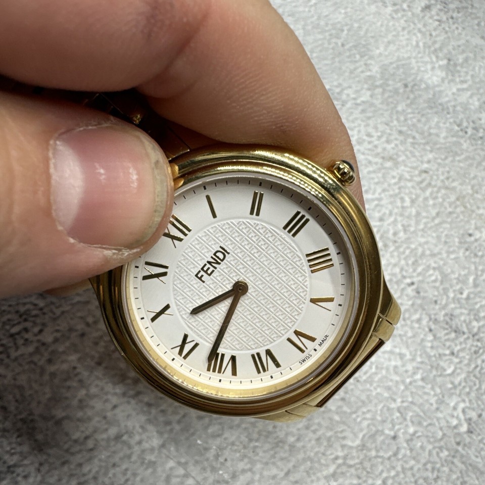 Fendi Watch Classico Round Gold Nice | eBay