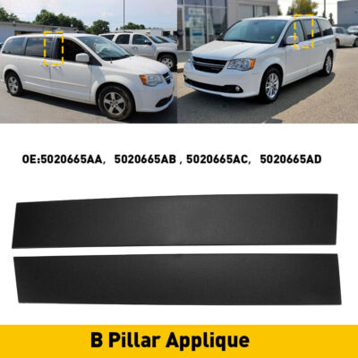 Front LH + RH Door Applique Pillar For Dodge Grand Caravan Town Country ...