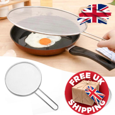 Stainless Steel Splatter Guard - Oil Resistant Mesh Cover for Frying ...