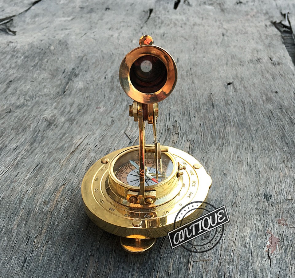 Vintage Transit-Level-Survey-Compass-Telescope-Alidade-Compasses ...