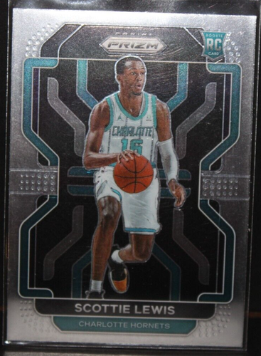 Scottie Lewis 2021-22 Prizm Rookie RC Card #287 Charlotte Hornets ...