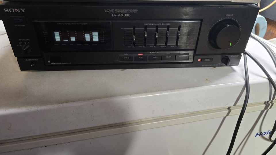 SONY TA-AX390 5-Band Acoustic Equalizer Integrated Amplifier Low SOUND ...