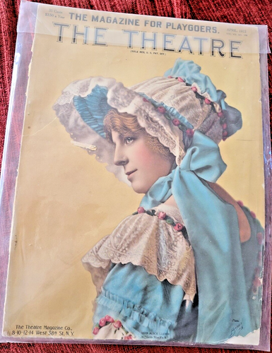 Lot of 4 1912 THE THEATRE MAGAZINES for PLAY GOERS ALL HIGHLY GRAPHIC ...