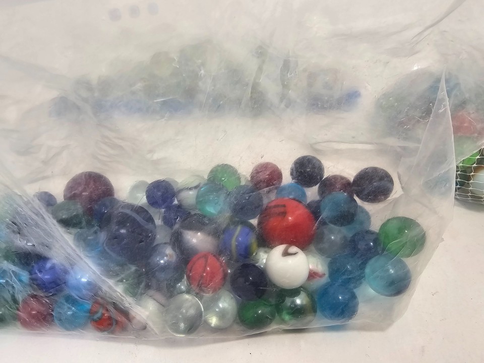 Huge Lot Vintage Glass Swirl Marbles Mixed Assorted Tones | eBay