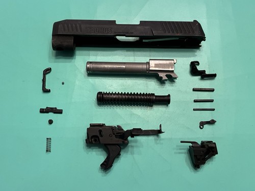 USED OEM TAURUS G3 SLIDE BARREL LOWER PARTS TRIGGER SAFETY EJECTOR PINS ...
