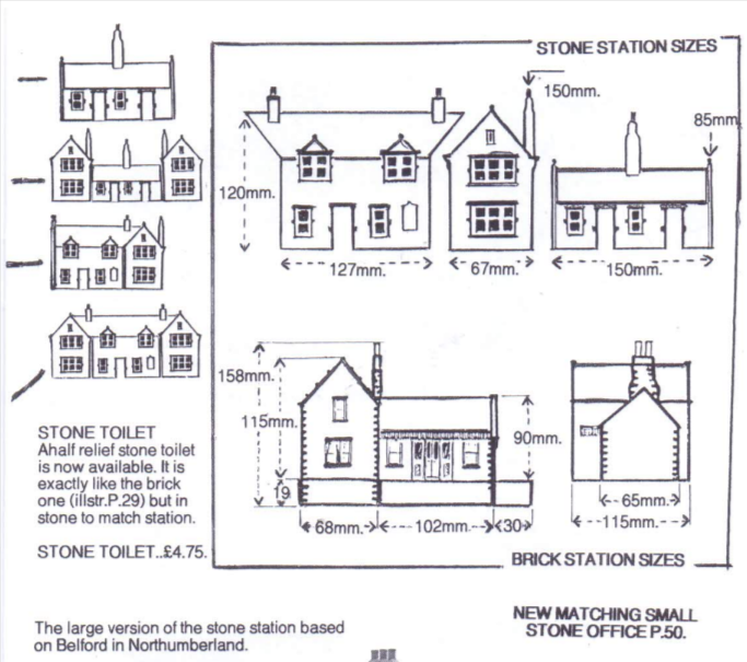 OO Gauge Stone Cast "Townstreet" Station Building Model Railway ...