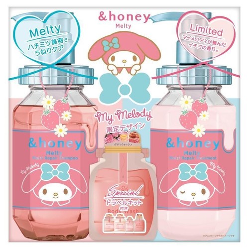 &Honey Sanrio My Melody collaboration Limited set Shampoo Conditioner ...