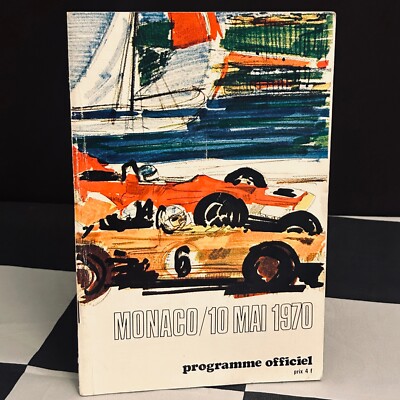 1970 28th MONACO MONTE CARLO GP F1 RACE PROGRAMME JOCHEN RINDT LOTUS ...