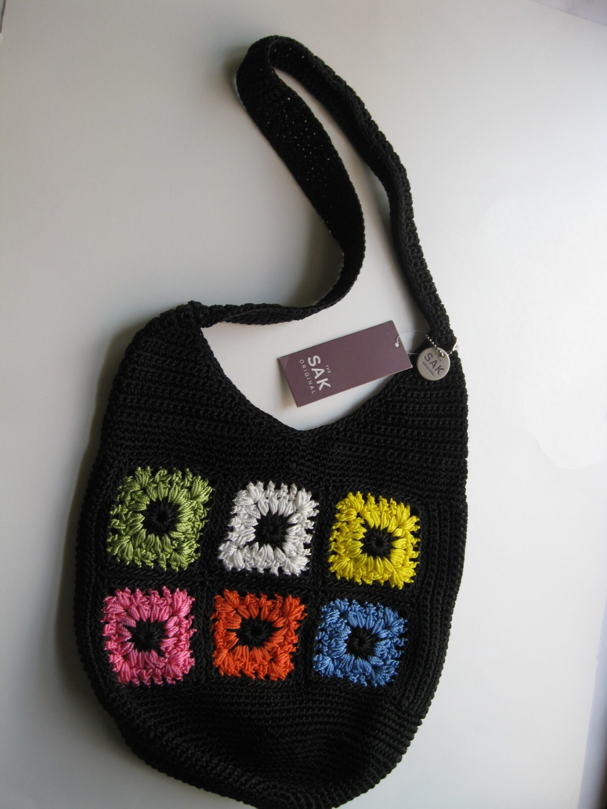 NWT The Sak Original Crochet Crossbody Multicolor Shoulder Bag | eBay