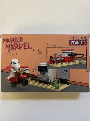 New Miniso Peanuts SNOOPY Masked Marvel Building Blocks 74 PCS 3 ...