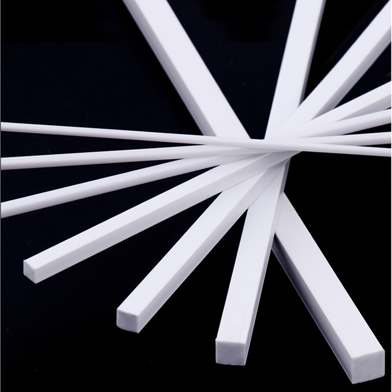ABS Plastic Square Rod Solid Bar for Model Building DIY 250mm Length ...